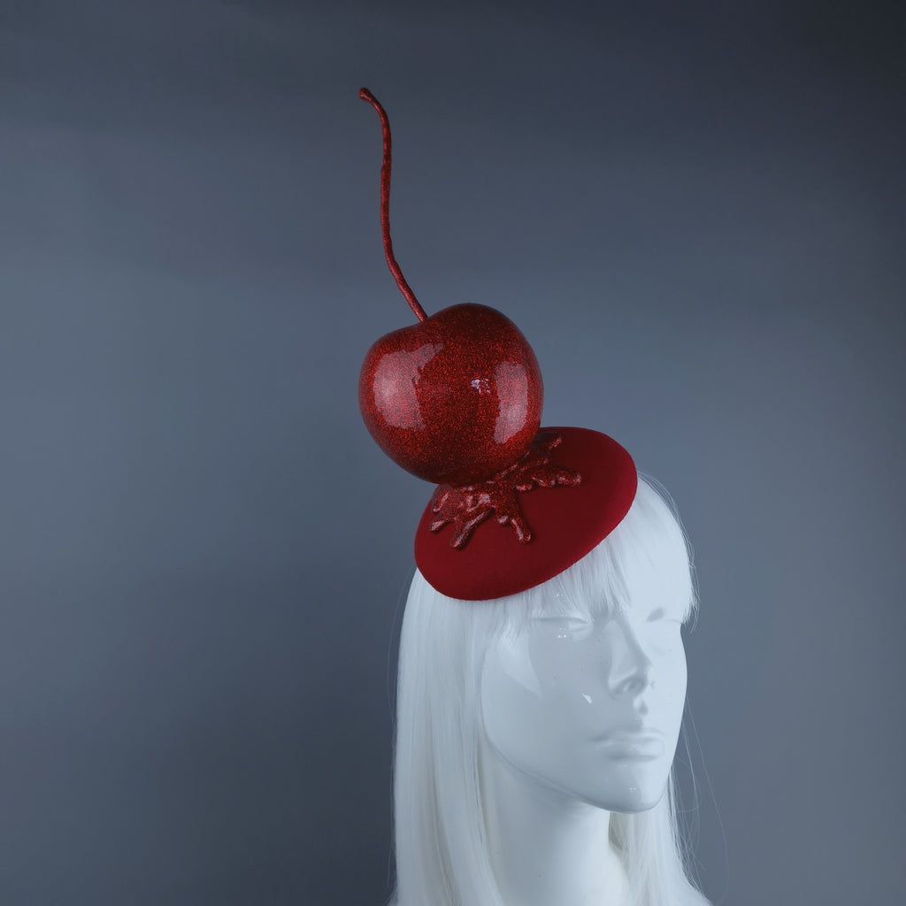 "Lush" Giant Cherry Fruit Food Fascinator Hat – Pearls & Swine