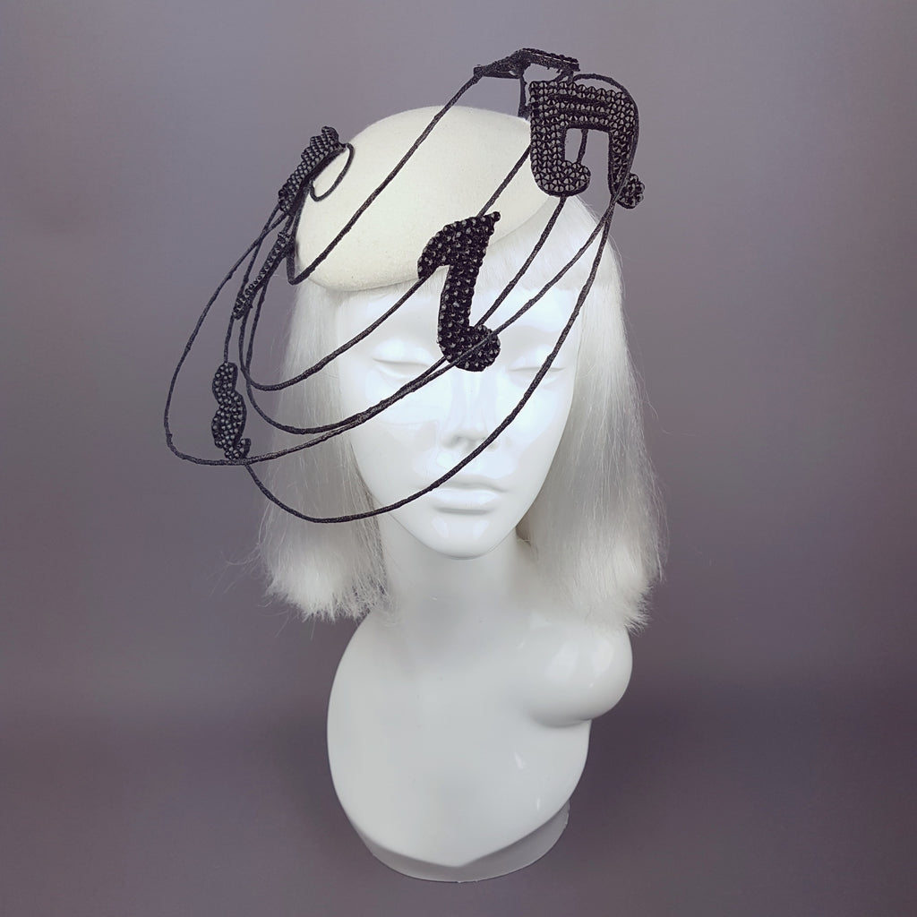 "Play on" Jewelled Musical Notes Hat – Pearls & Swine