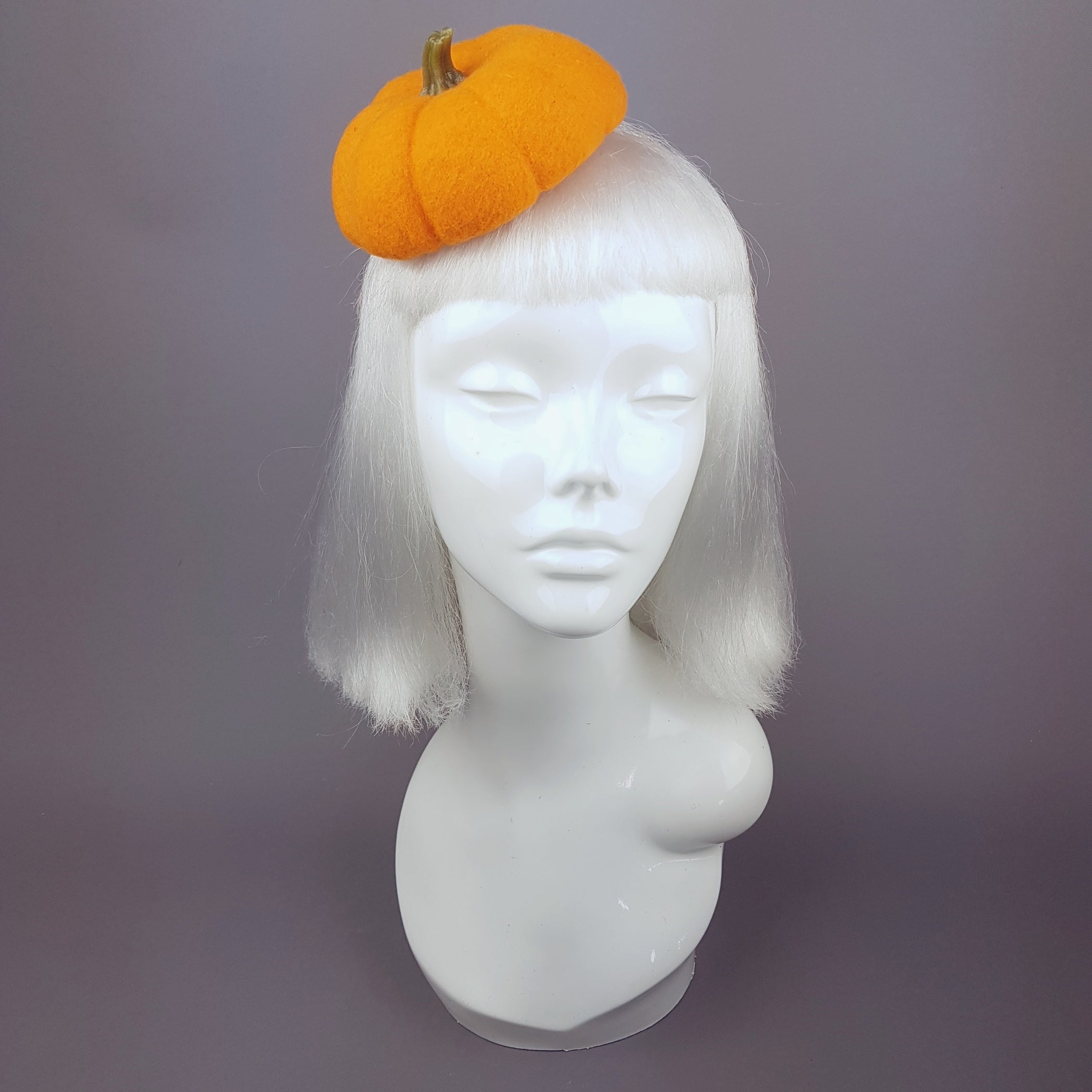"Autumnal" Orange Halloween Pumpkin Hat – Pearls & Swine