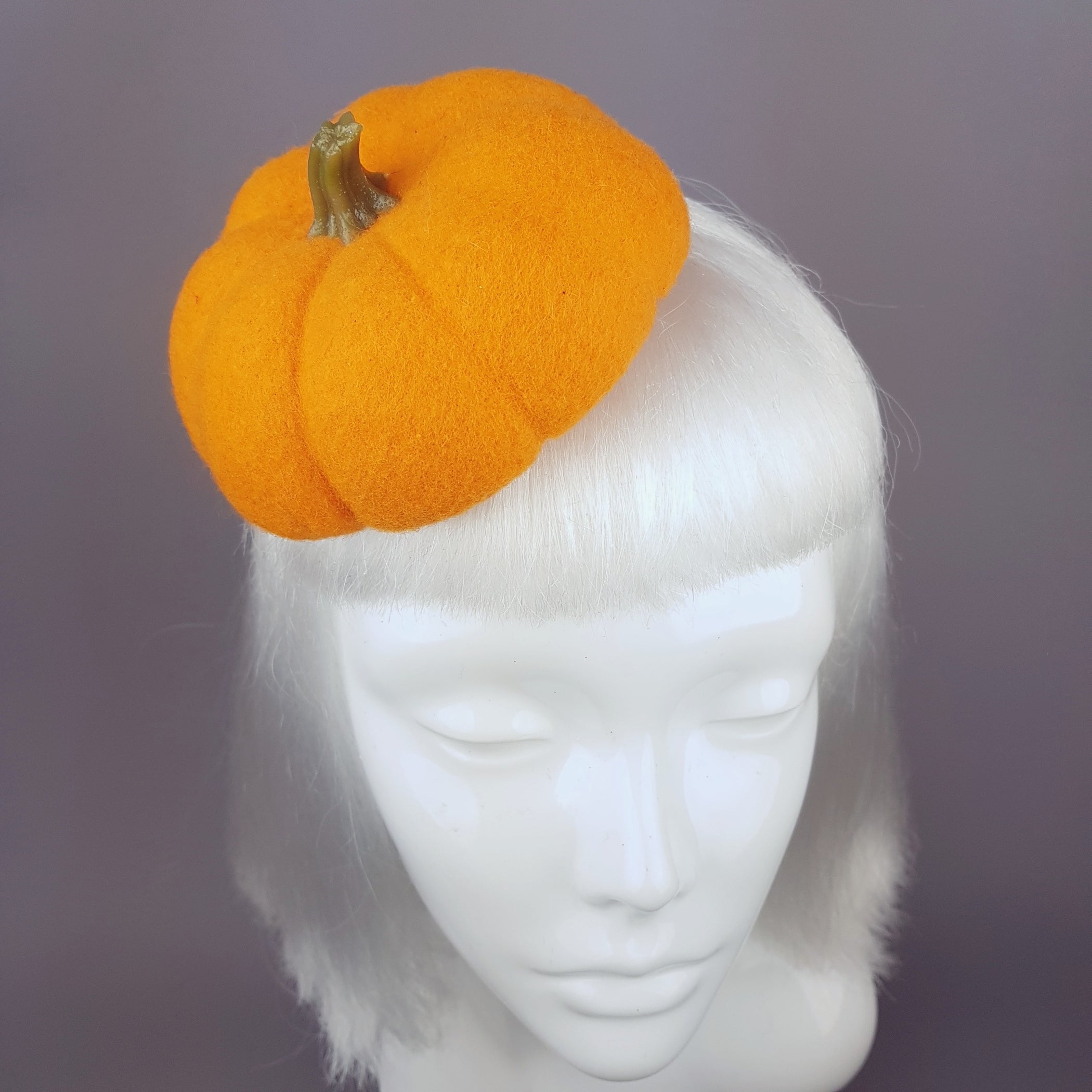 "Autumnal" Orange Halloween Pumpkin Hat – Pearls & Swine