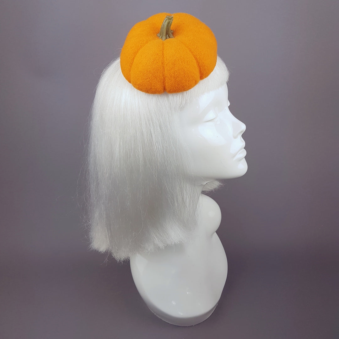"Autumnal" Orange Halloween Pumpkin Hat – Pearls & Swine