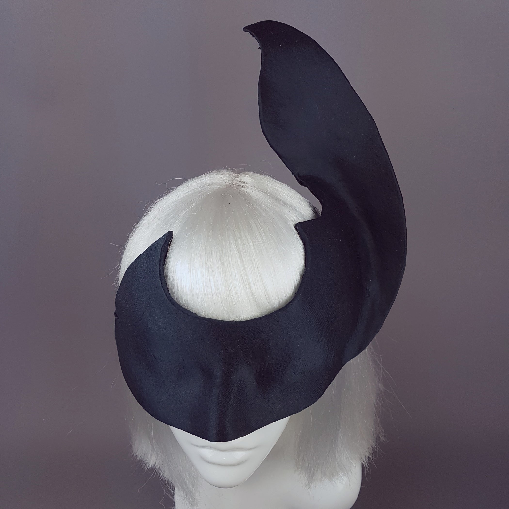 "Bizarre" Satin Blacked-Out Blind Mask – Pearls & Swine