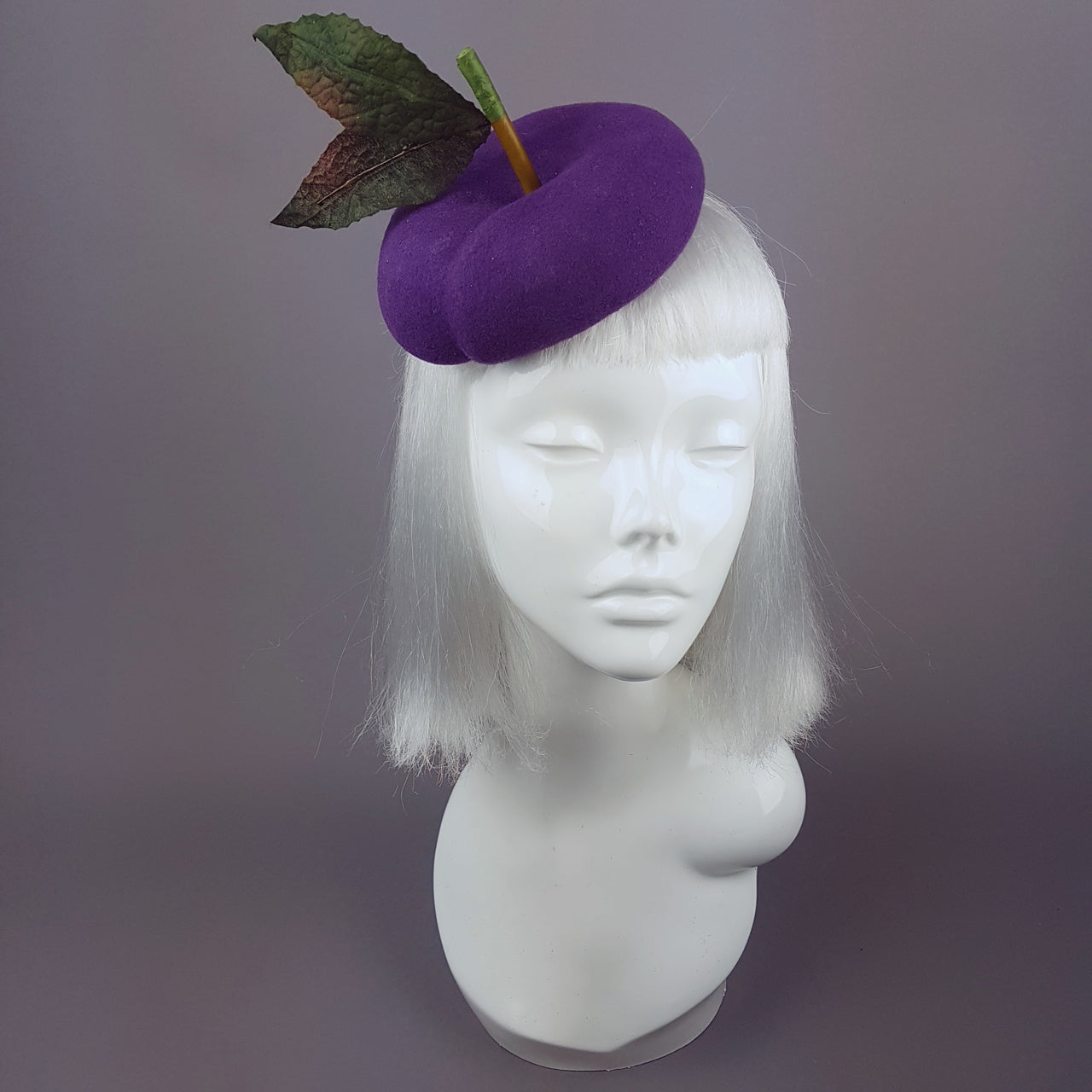 "Victoria" Purple Plum Fruit Hat – Pearls & Swine