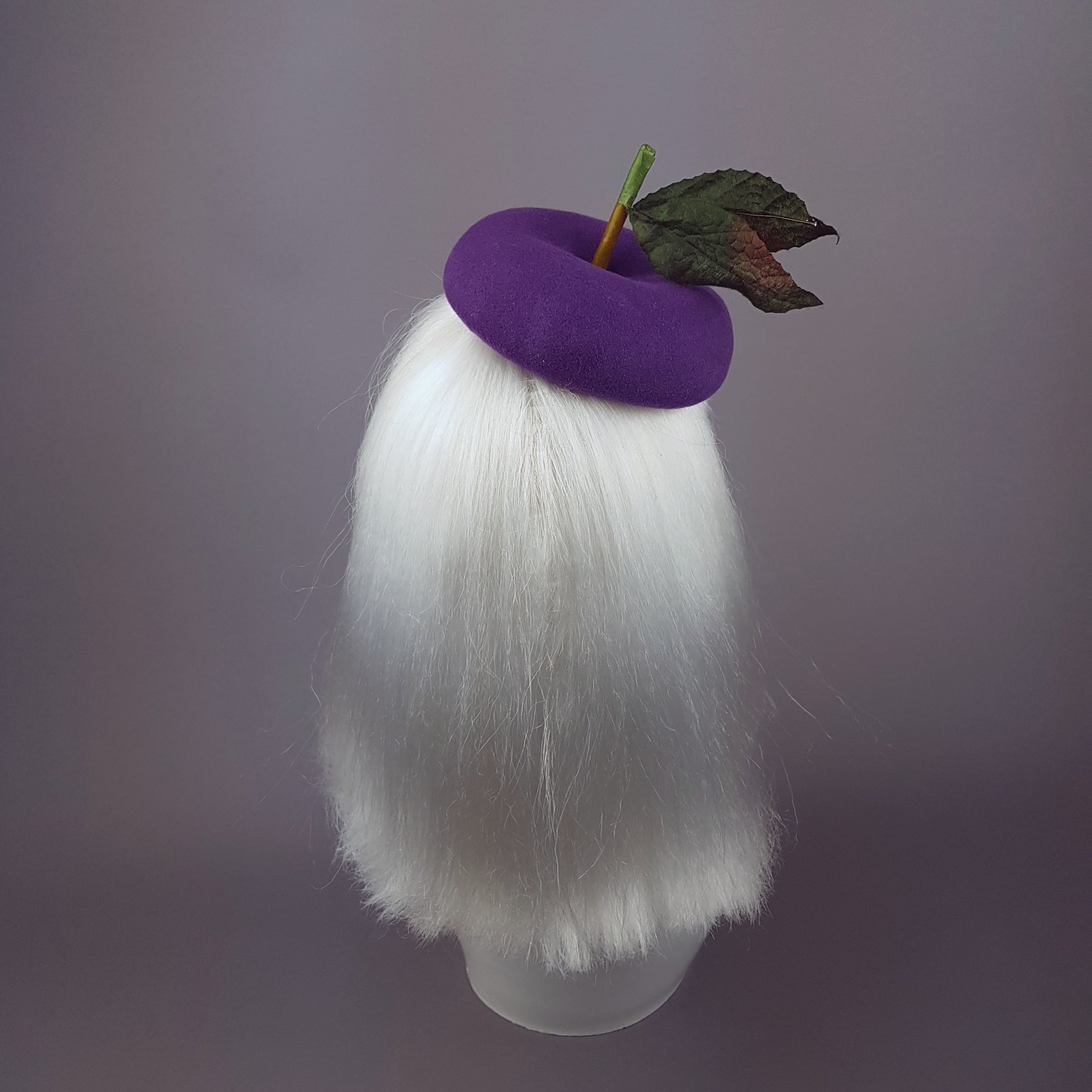 "Victoria" Purple Plum Fruit Hat – Pearls & Swine