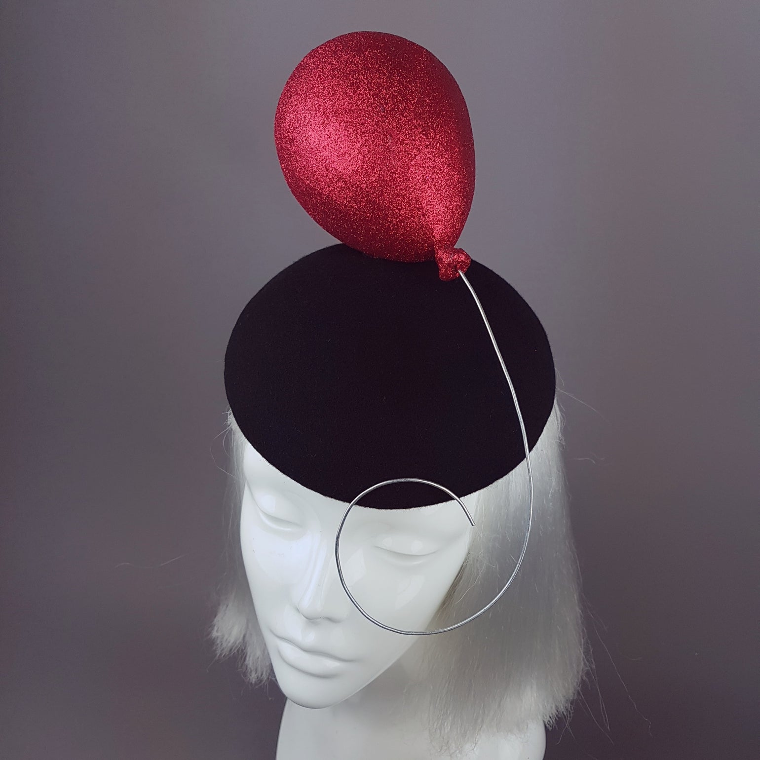 "Le Ballon Rouge" Red Glitter Balloon Hat – Pearls & Swine