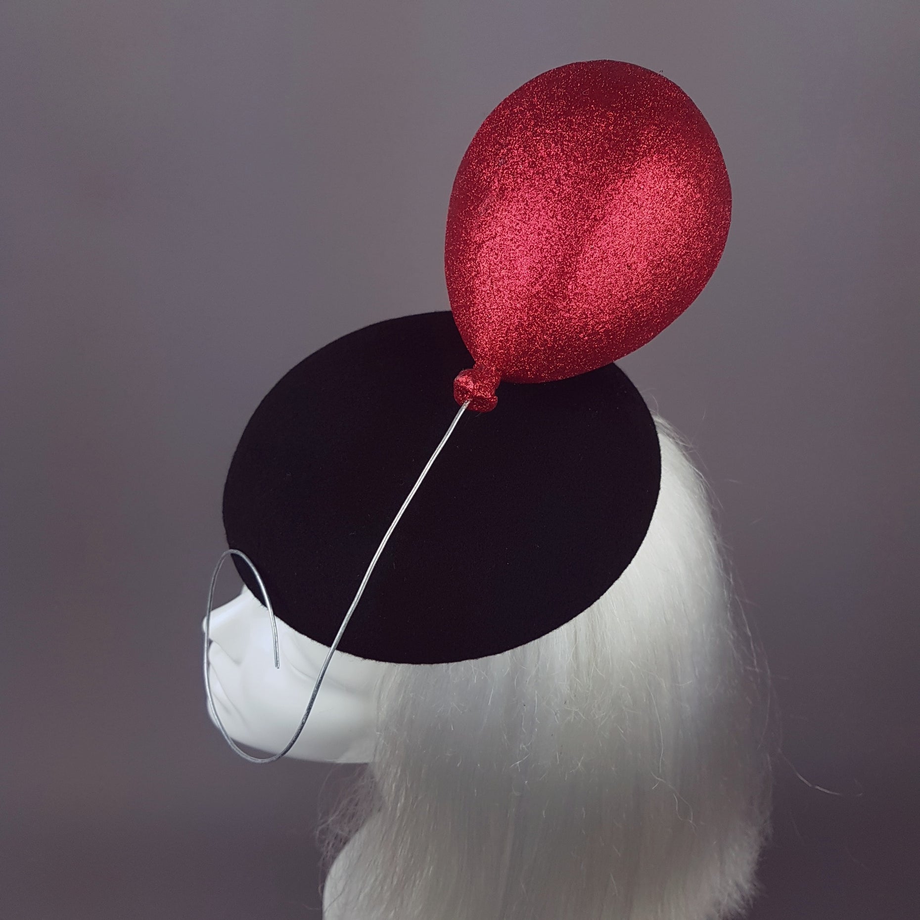 "Le Ballon Rouge" Red Glitter Balloon Hat – Pearls & Swine