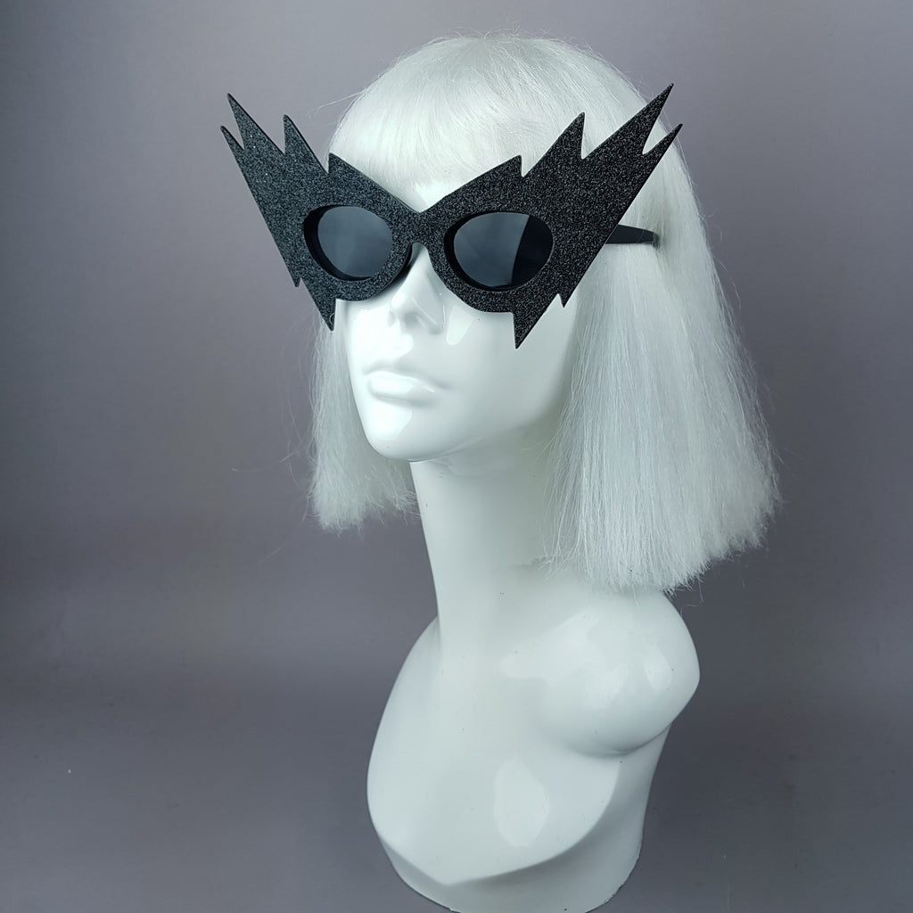 PICK ANY COLOUR GLITTER! Lightning Bolt Sunglasses – Pearls & Swine