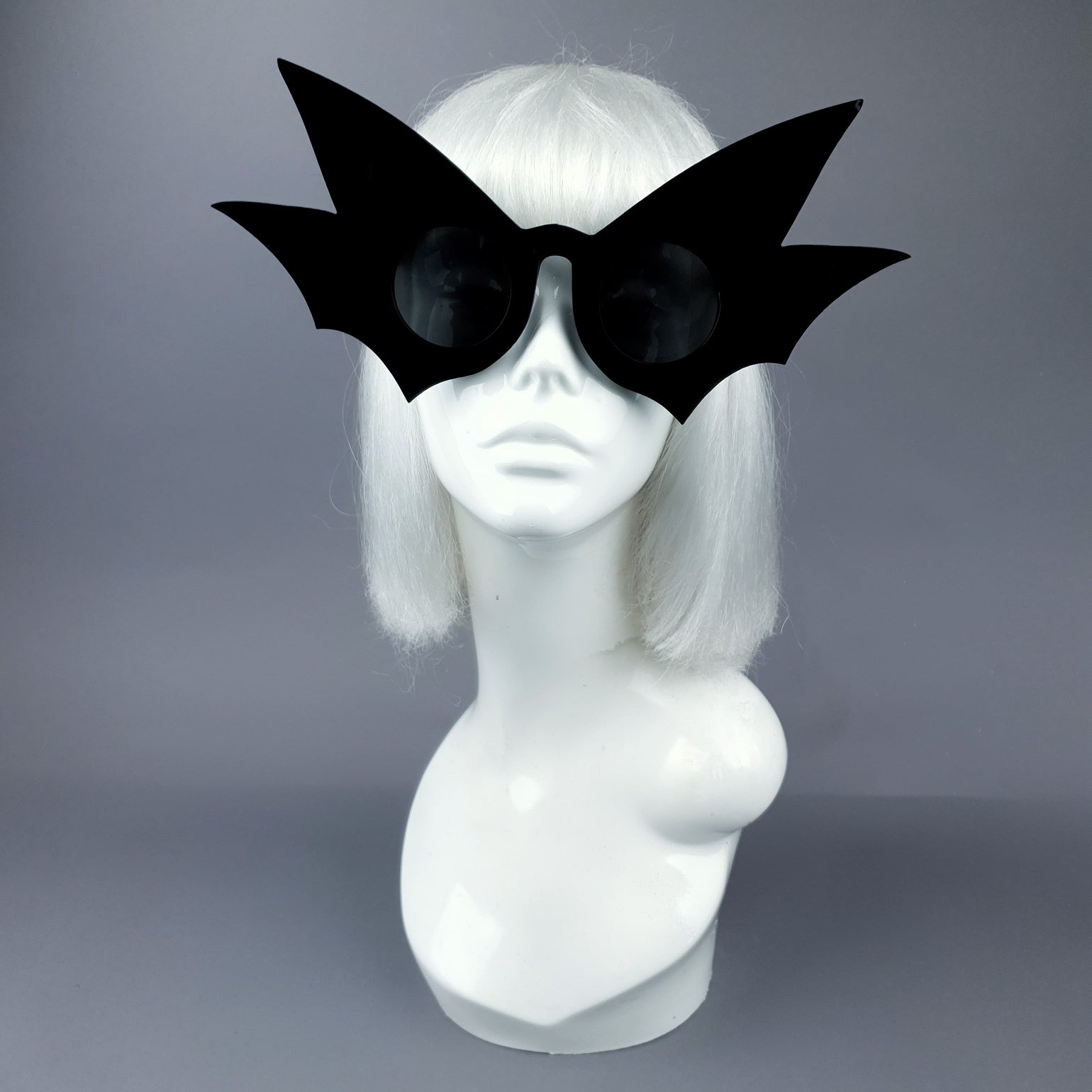 "Nerezza" Oversized Black Bat Wing Sunglasses – Pearls & Swine
