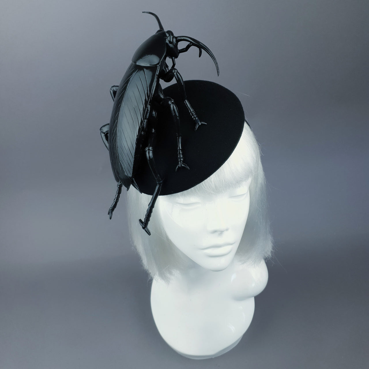 "Cucaracha" Black Giant Cockroach Insect Bug Fascinator Hat – Pearls ...