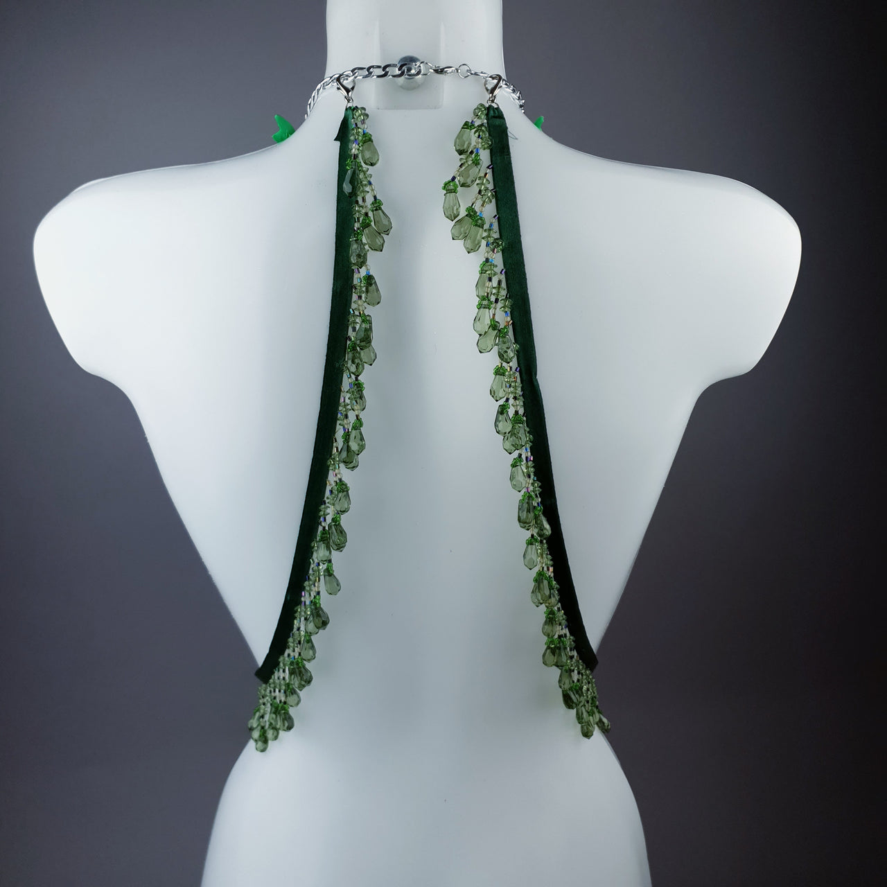 "Invidia" Green Filigree Nipple Pasties & Beading Body Jewellery ...