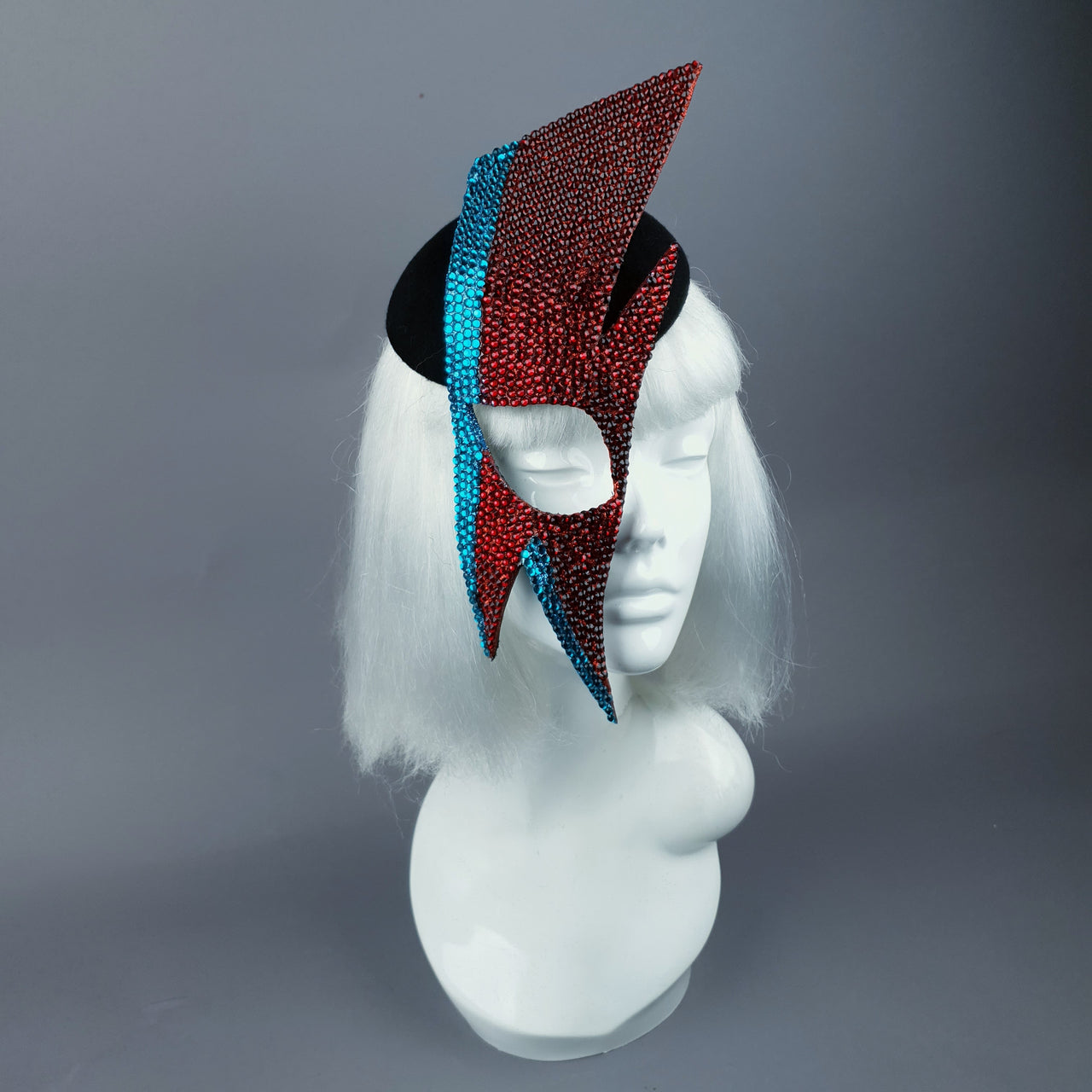 "Aladdin Sane" David Bowie Lightning Bolt Mask Hat – Pearls & Swine