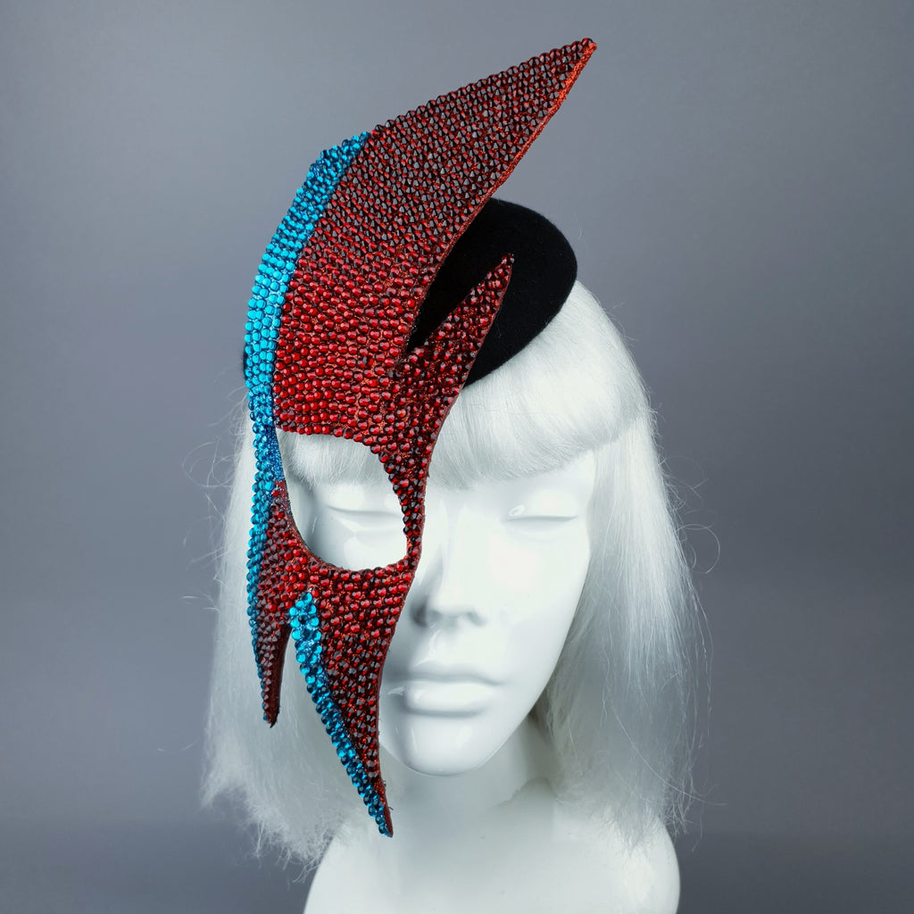 "Aladdin Sane" David Bowie Lightning Bolt Mask Hat – Pearls & Swine