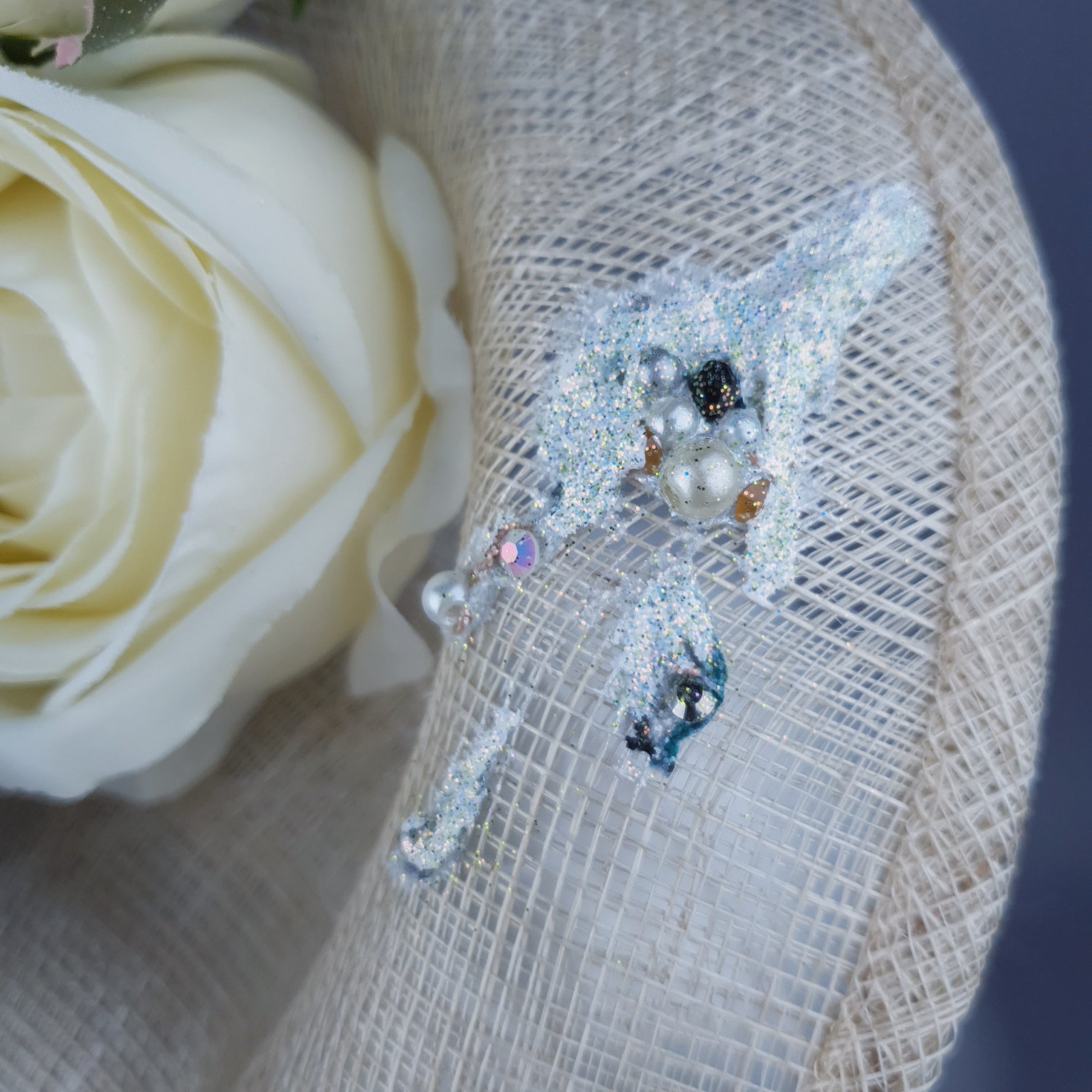 "Bleepity Bleeping Bleep!" Ivory Rose Pigeon Poop Hat – Pearls & Swine