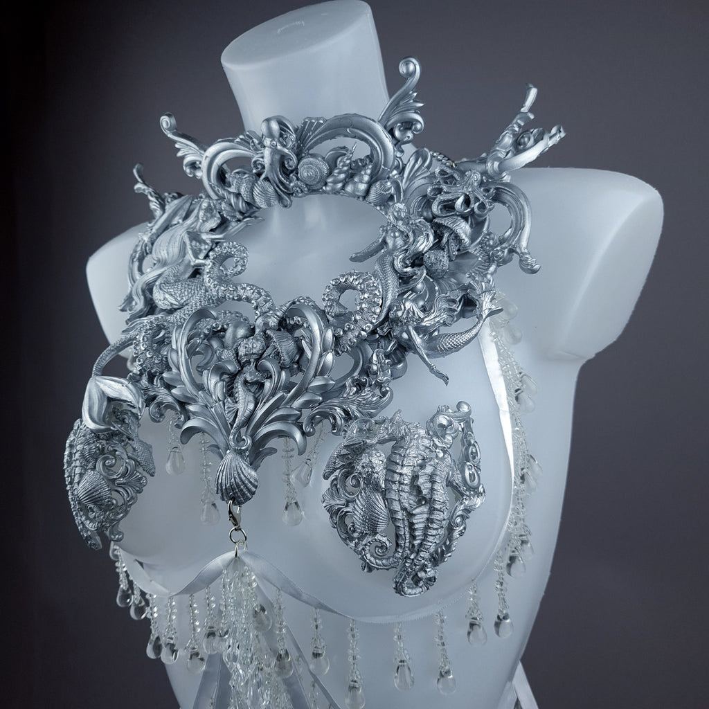 "Aquata: Silver Mermaid Filigree Harness Body Jewellery & Pasties ...