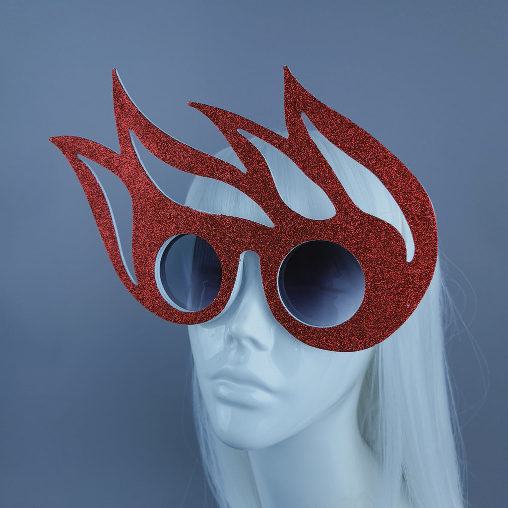 "Ignite" Red Flame Sunglasses – Pearls & Swine