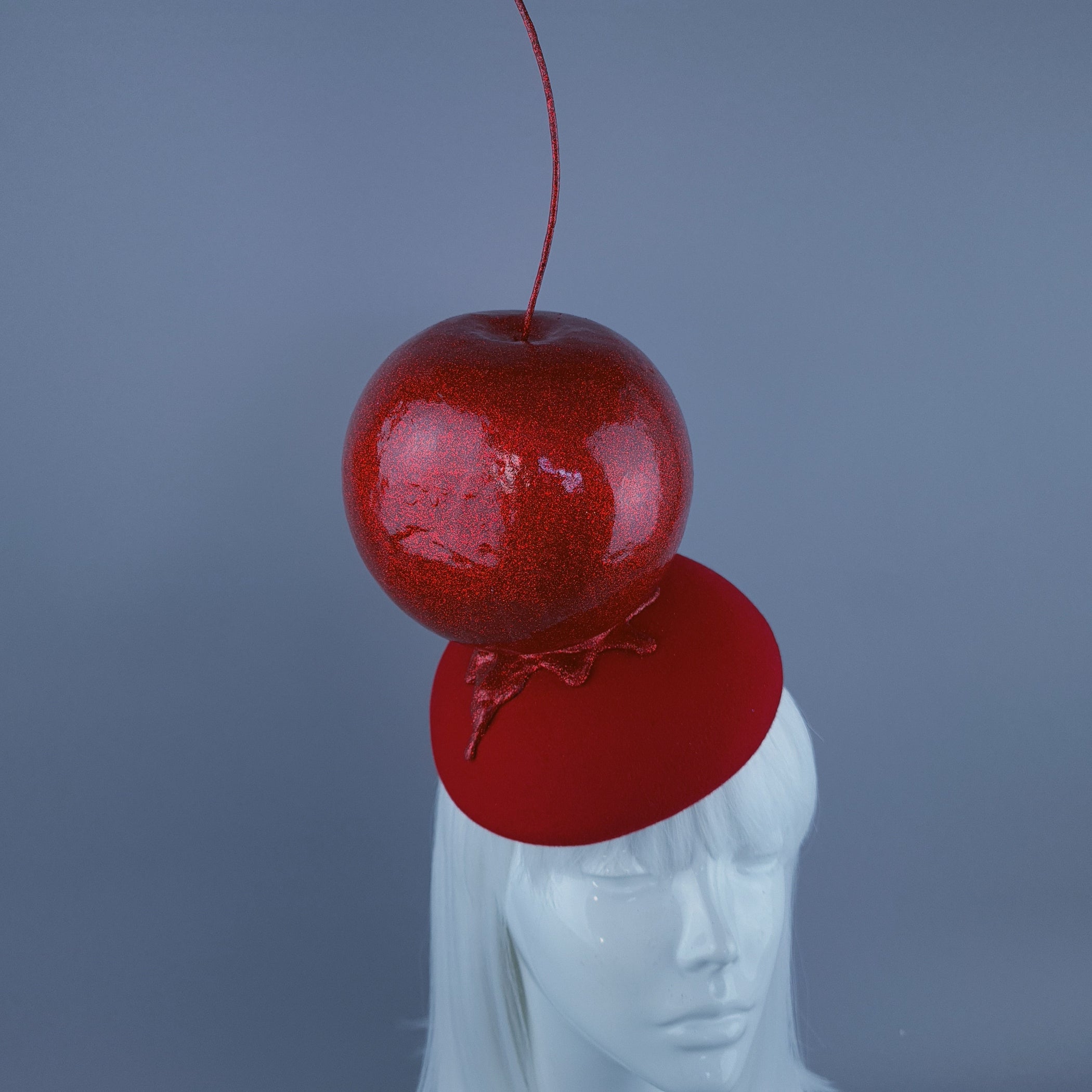 "Morello" Giant Cherry Fruit Food Fascinator Hat – Pearls & Swine