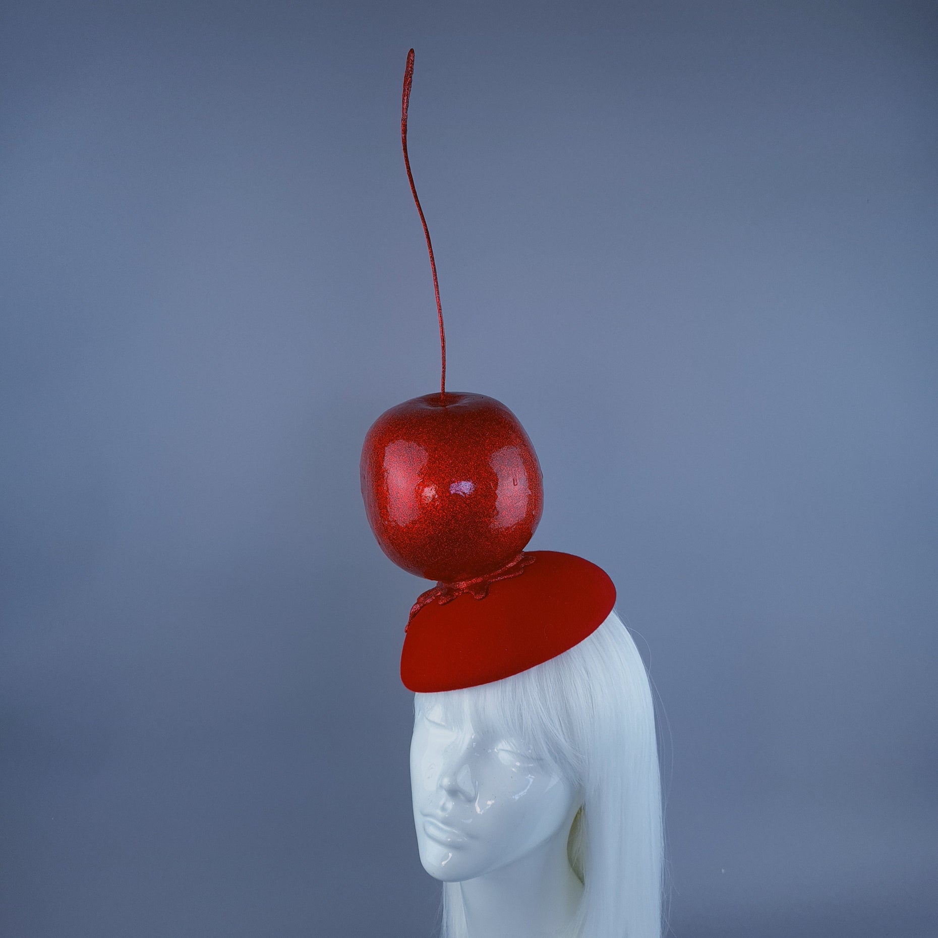 "Morello" Giant Cherry Fruit Food Fascinator Hat – Pearls & Swine