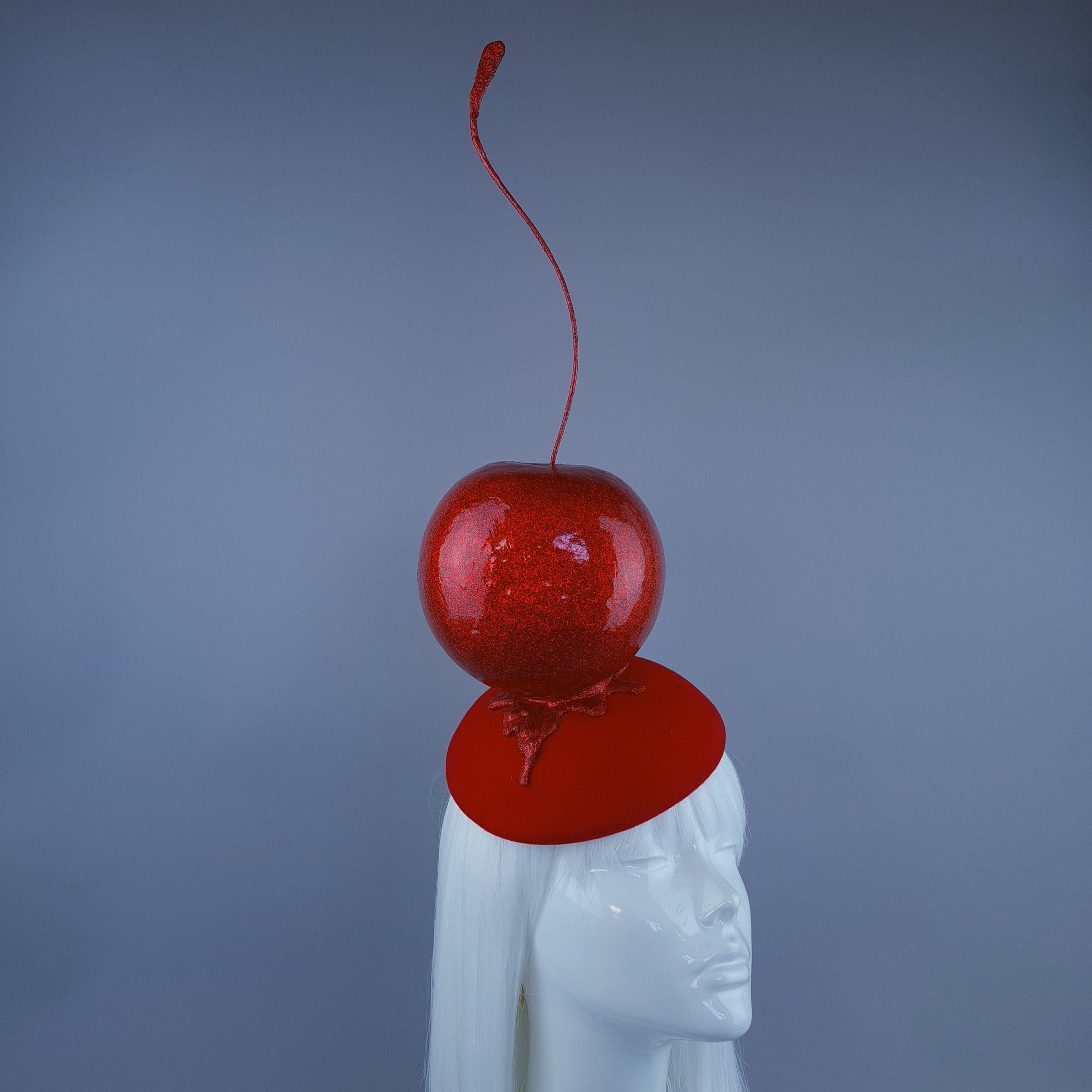 "Morello" Giant Cherry Fruit Food Fascinator Hat – Pearls & Swine