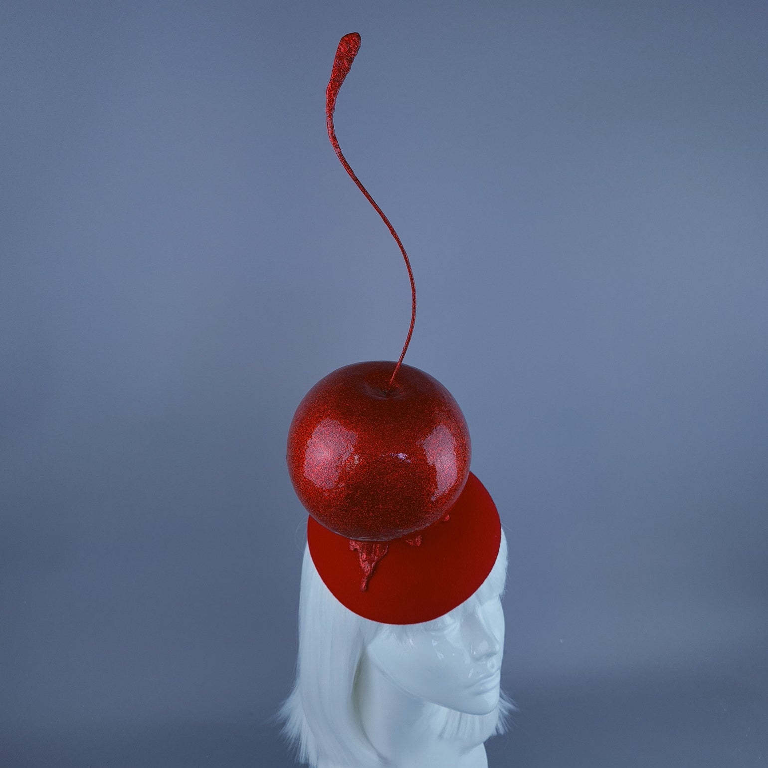 "Morello" Giant Cherry Fruit Food Fascinator Hat – Pearls & Swine