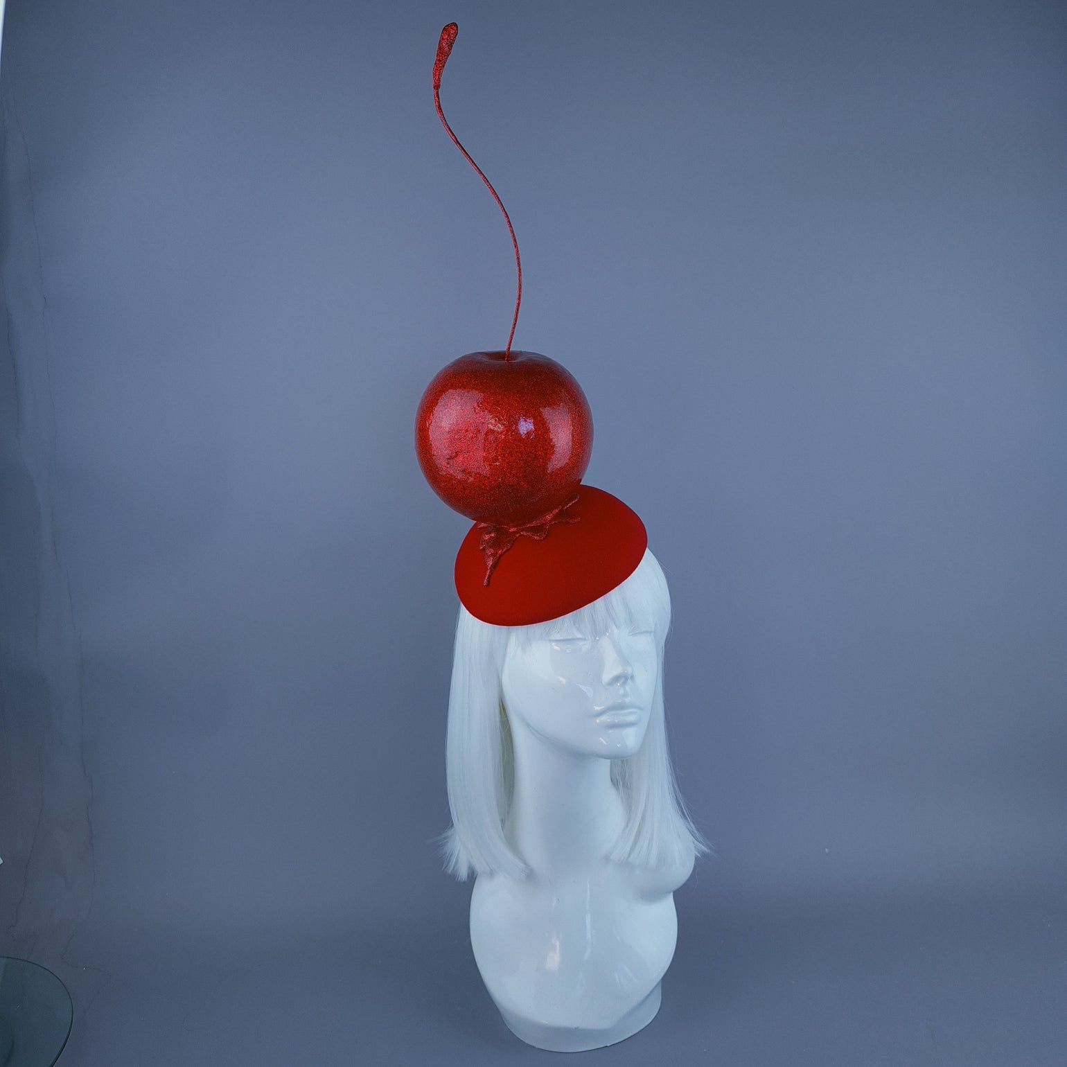 "Morello" Giant Cherry Fruit Food Fascinator Hat – Pearls & Swine