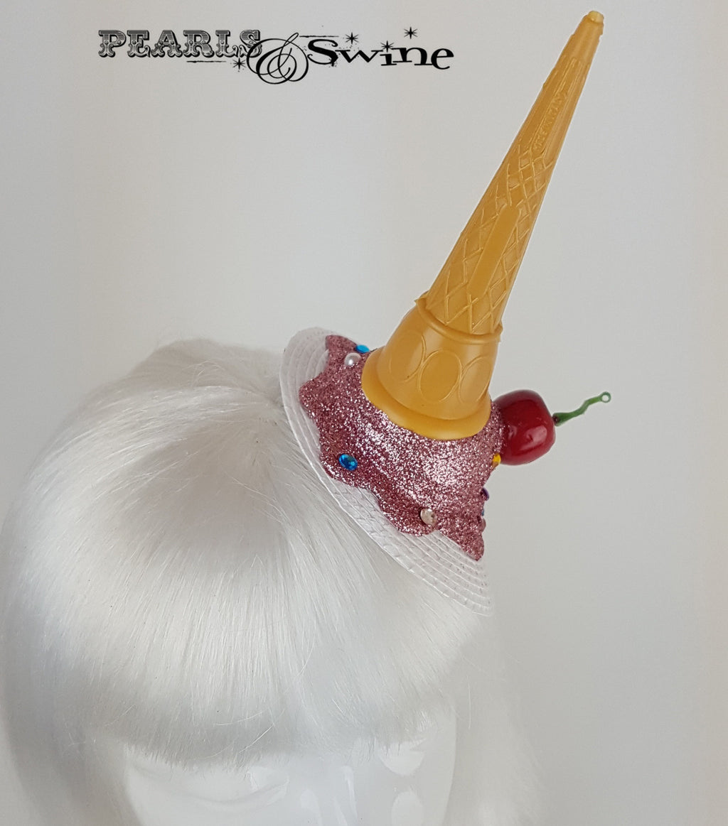Dropped Ice Cream Fascinator "Ooopsie" – Pearls & Swine