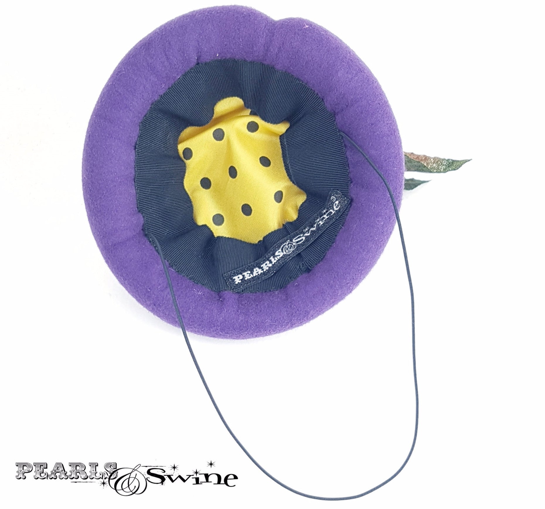 "Victoria" Purple Plum Fruit Hat – Pearls & Swine
